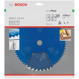 Bosch Professional Kreissägeblatt Kreissägeblatt Expert for Wood, 216 x 30 x 2,4 mm, 40, silberfarben