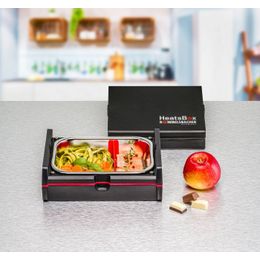 Rommelsbacher Elektrische Lunchbox HEATSBOX® HB 100, Edelstahl, (1-tlg), schwarz