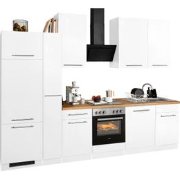 Wiho-Küchen wiho Küchen Küchenzeile Unna, ohne E-Geräte, Breite 310 cm, beige|weiß