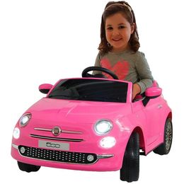 Jamara Elektro-Kinderauto Ride-on Fiat 500, Belastbarkeit 30 kg, rosa