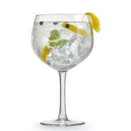 Van Well Cocktailglas Gin Tonic, Glas, 650 ml, im Geschenkkarton, 4-teilig, weiß