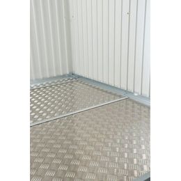 BioHort Gerätehaus-Fußboden Gr. 90, BxT:79x69 cm, für Geräteschrank, silberfarben