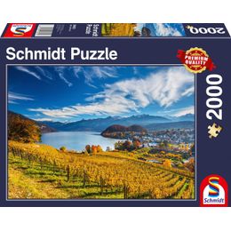 Schmidt Spiele Puzzle Weinberge, 2000 Puzzleteile, bunt