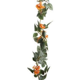 Kunstblume Blütengirlande Rose, Botanic-Haus, Höhe 160 cm, orange