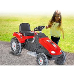 Jamara Elektro-Kindertraktor Ride-on Traktor Big Wheel, rot