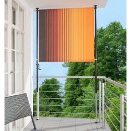 Angerer Freizeitmöbel Klemm-Senkrechtmarkise Nr. 100 orange/braun, BxH: 120x225 cm, braun|orange