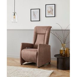 Sit & More sit&more TV-Sessel Melissa, wahlweise elektrisch oder manuell verstellbar, optional Aufstehhilfe, braun