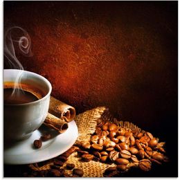 Artland Glasbild Kaffee, Getränke (1 St), in verschiedenen Größen, braun