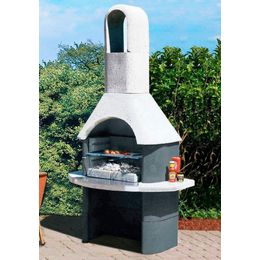 Buschbeck Grillkamin Salina, BxTxH: 110x65x206 cm, grau