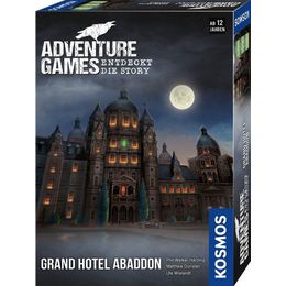 Kosmos Spiel, Mystery-Spiel Adventure Games - Grand Hotel Abaddon, Made in Germany, grau