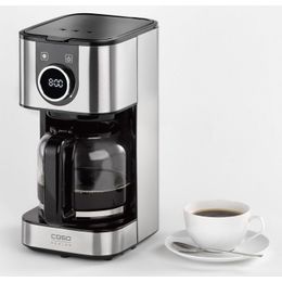 CASO GERMANY Caso Filterkaffeemaschine 1858 Selection C12, 1,5l Kaffeekanne, Papierfilter 1x4, schwarz|silberfarben