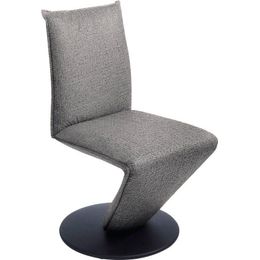 K+w Komfort & Wohnen K+W Komfort & Wohnen Drehstuhl Drive, Stuhl mit federnder Sitzschale, Drehteller in Metall schwarz Struktur, grau