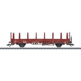 Märklin Märklin Güterwagen Rungenwagen DB - 4694, Spur H0, Made in Europe, rot|schwarz