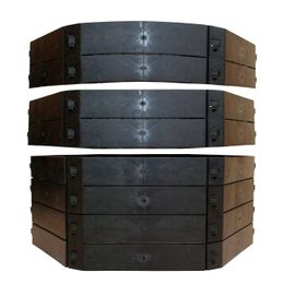 KHW Schnellkomposter, BxTxH: 130x130x100 cm, 1050 l, (Set), schwarz