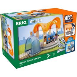 Brio® Spielzeugeisenbahn-Tunnel Brio® WORLD, Smart Tech Sound Bahnhof u. Action Tunnel, FSC®- schützt Wald - weltweit, bunt