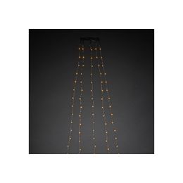 Konstsmide LED-Baummantel, 240-flammig, Micro LED Lichterkette mit Ring Ø 11, 5 Stränge à 48 Dioden, silberfarben