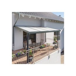 Gutta Terrassendach Premium, BxT: 410,2x406 cm, Bedachung Doppelstegplatten, BxT: 410x406 cm, Dach Polycarbonat Opal, grau