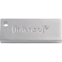 Intenso Premium Line USB-Stick (Lesegeschwindigkeit 35 MB/s), silberfarben