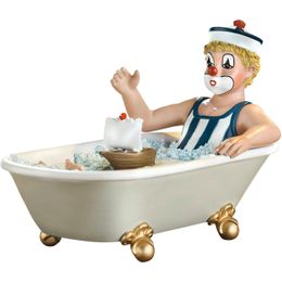 Gildeclowns Sammelfigur Clown Dekofigur, Auf grosser Fahrt (1 St), handbemalt, Wohnzimmer, bunt