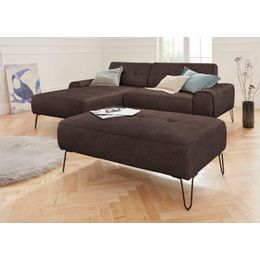 exxpo - sofa fashion Hocker Taranto, braun