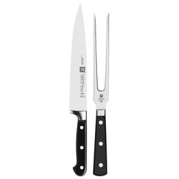 Zwilling Messer-Set SIGMAFORGE® Professional S (Set, 2-tlg., 1 Fleischmesser (20 cm), 1 Fleischgabel (18 cm), Edelstahl 18/10, aus einem Stück geschmiedet, silberfarben