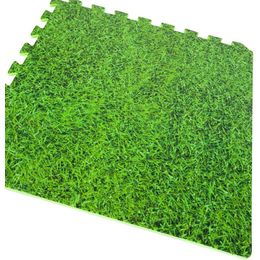 GRE Bodenschutzmatte, Set, 108-St., 12 Pakete á 9 Stück, 50x50 cm, grün
