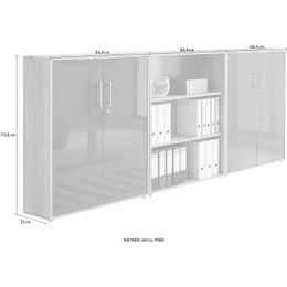 BMG Möbel Büro-Set Tabor, (Set, 3-St), beige
