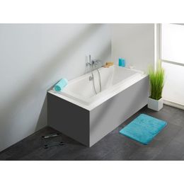 Ottofond Badewanne Cubic, (Komplett-Set, 4-tlg), mit Wannenträger und Ablaufgarnitur, weiß