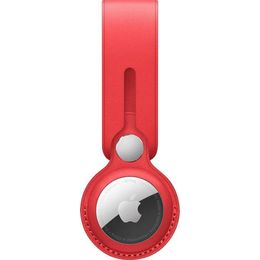 Apple Schlüsselanhänger AirTag Leather Loop Schlüsselanhänger, ohne AirTag, rot