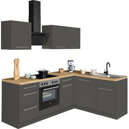 Wiho-Küchen wiho Küchen Winkelküche Unna, ohne E-Geräte, Stellbreite 220 x 170 cm, grau