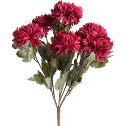 Kunstblume Chrysanthemenstrauß Chrysantheme, Botanic-Haus, Höhe 44 cm, rot