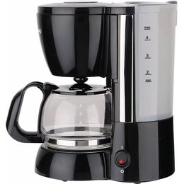 grossag Filterkaffeemaschine KA 12.17, 0,6l Kaffeekanne, Papierfilter 1x2, mit Glaskanne, schwarz