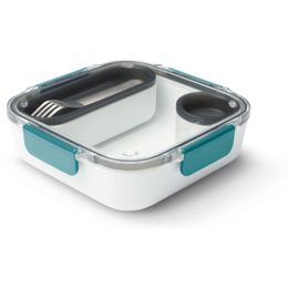 black+blum Lunchbox, Kunststoff, (1-tlg), inklusive Innenbehälter und Saucenbecher, 1000 ml, blau
