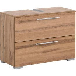 Schildmeyer Waschbeckenunterschrank Carlos Breite 80 cm, braun