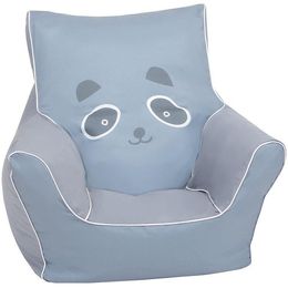 KNORRTOYS® Sitzsack Panda Luan, für Kinder; Made in Europe, blau