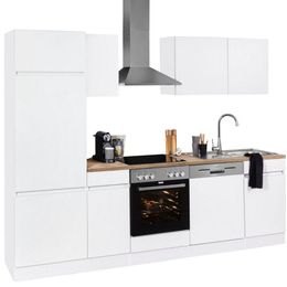 Optifit Küchenzeile Roth, ohne E-Geräte, Breite 270 cm, weiß