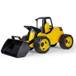 LENA® Spielzeug-Radlader Giga Trucks, Aufsitz-Schaufellader Pro, Made in Europe, gelb