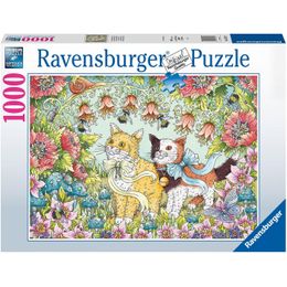 Ravensburger Puzzle Kätzchenfreundschaft, 1000 Puzzleteile, FSC® - schützt Wald - weltweit; Made in Germany, bunt
