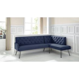 exxpo - sofa fashion Eckbank Doppio, Frei im Raum stellbar, blau