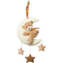 babyFEHN Fehn Spieluhr Rainbow, Teddy im Mond, braun