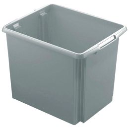 Stapelbox (Set, 10 St), BxTxH: 36x45,5x36 cm, 45 l, grau