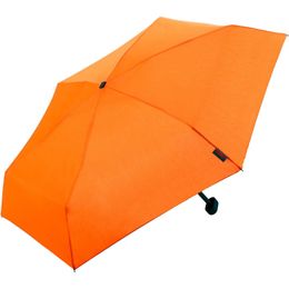 Euroschirm® Taschenregenschirm Dainty, orange, besonders leicht, super flach und extra klein, orange
