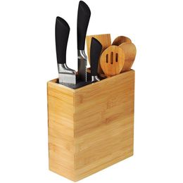 KESPER for kitchen & home KESPER for kitchen & home Messerblock (1tlg), aus Bambus, braun|schwarz