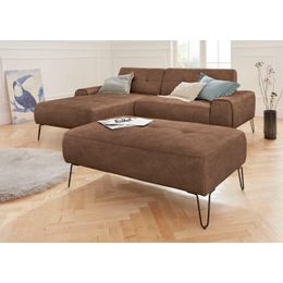 exxpo - sofa fashion Hocker Taranto, braun