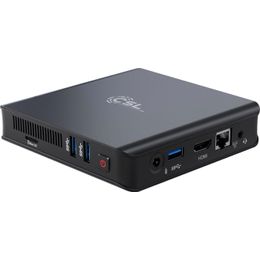 CSL Narrow Box Ultra HD Compact v4 / 512GB M.2 SSD/ Win 10 Pro Mini-PC (Intel Celeron N4120, UHD Graphics 600, 4 GB RAM, passiver CPU-Kühler), schwarz