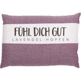 Herbalind Kräuterkissen Fühl dich gut Lavendel-Hopfenkissen 5021, 1-tlg., lila