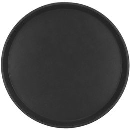 Pinti Inox PINTINOX Tablett Professional, Edelstahl, Kunststoff, (Set, 2-tlg), mit Edelstahlrand und rutschfester Oberfläche, Ø 35,5, 40,5 cm, schwarz|silberfarben