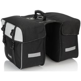 Xlc Gepäckträgertasche Doppelpacktasche Traveller, schwarz