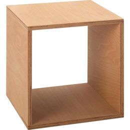 Tojo Beistelltisch Tojo-cube, aus Buche Multiplex, geölt, Maße (35/35/35 cm), braun