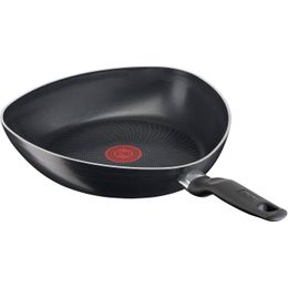 Tefal Bratpfanne Start'Easy, Aluminium (1-tlg), Aluminium,Antihaft,Thermo-Signal,Dreieckig,alle Herdarten Induktion, schwarz